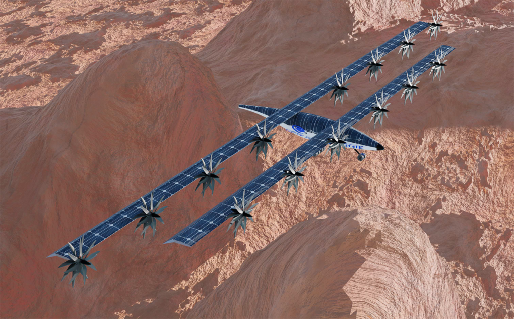 NASA Proposes New Solar-Powered Airplane Concept to Explore Mars