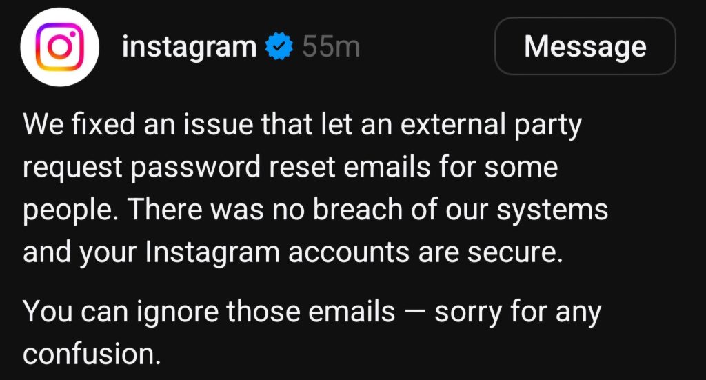 Instagram Fixes Bug That Triggered Unwanted Password Reset Emails